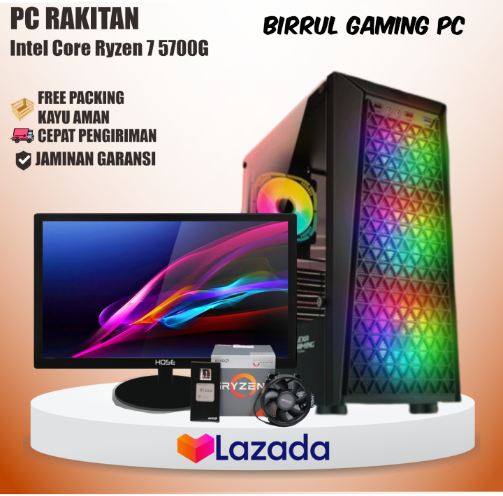 Pc Gaming fullset Ryzen 7 5700G I 32Gb I 512Gb I 1tb | Lazada Indonesia