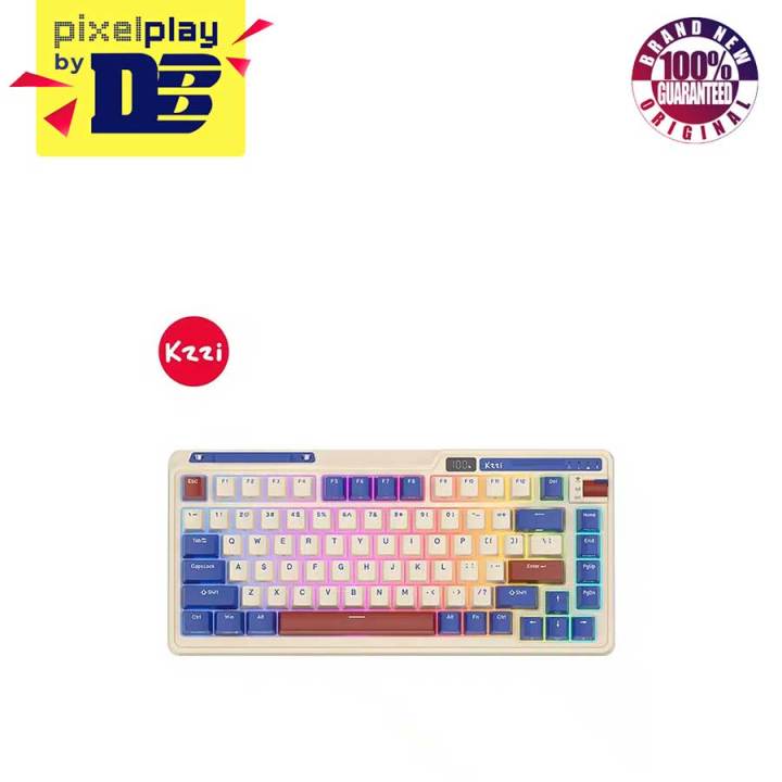 KZZI K75 Pro Tri-Mode RGB 82 Keys Hot-Swappable Mechanical Keyboard ...