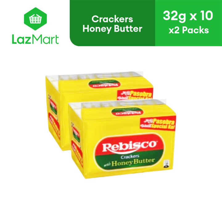 Rebisco Crackers Honey Butter 32g x 10 - Pack of 2 | Lazada PH