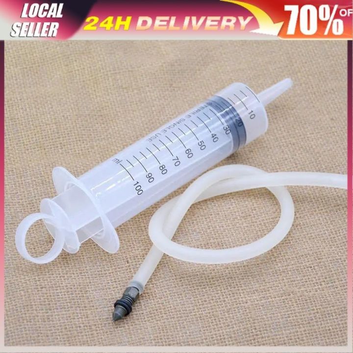 Hose Motorcycle Brake Caliper Gas Bleed Syringe Tool For Hydraulic Disc ...