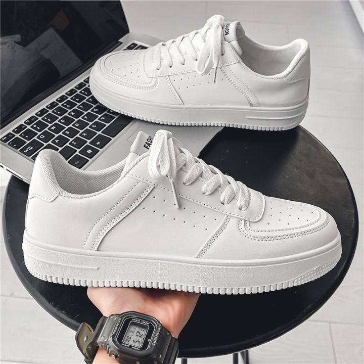 Giày sneaker trắng basic cao cấp chất liệu da xịn cực đẹp, giày thể ...