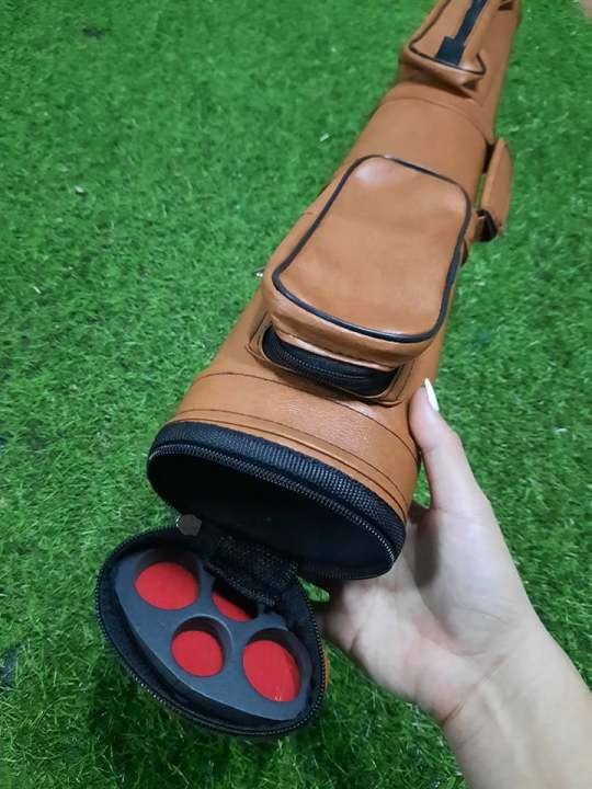 Oval Type 2x2 Billiard Cues Leather Hard case / Lagayan ng Tako ng ...