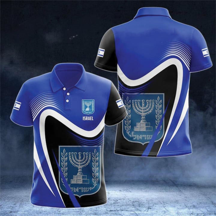 Newest Summer Israel Flag Men 3d Printed Israeli National Emblem Short ...