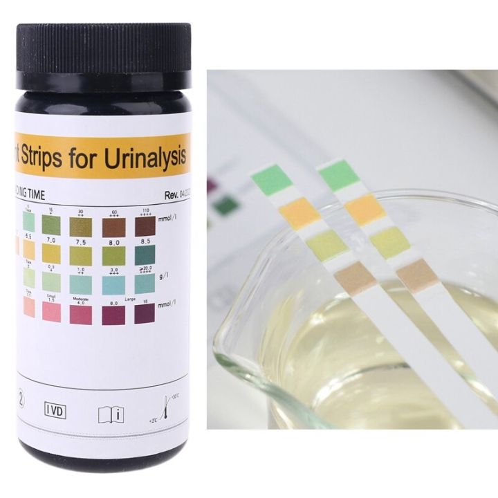 100 pieces Portable Urinalysis Multisticks Urine Strip Test Stick ...