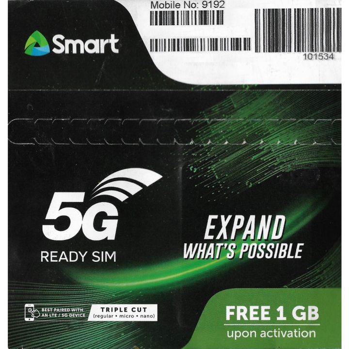Smart prepaid vanity sim card 5G (0918) variant | Lazada PH