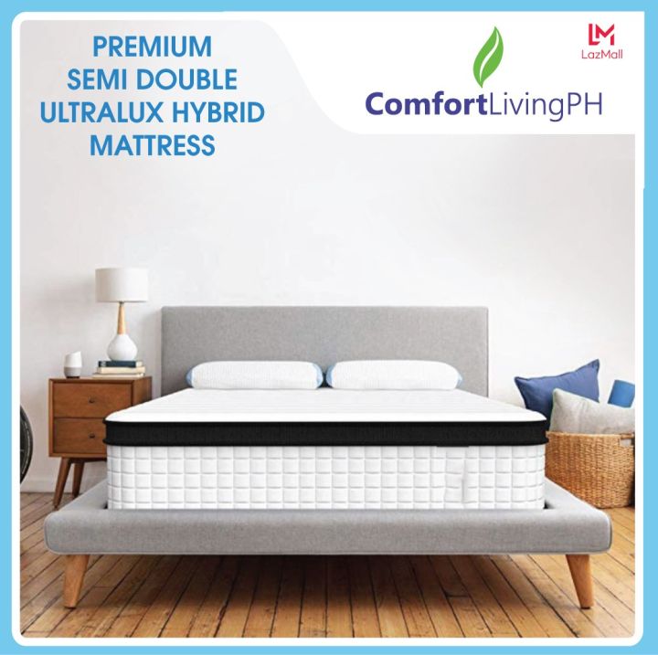 Comfort Living UltraLux Spring Mattress Semi Double Premium Hybrid ...