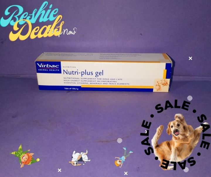 VIRBAC ANIMAL HEALTH NUTRI PLUS GEL 120.5 GRAMS FOR DOG CAT HIGH ENERGY ...