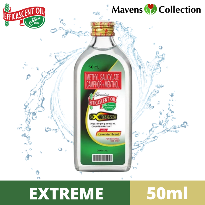 Efficascent Oil Extreme 50ML Methyl Salicylate Campor + Menthol by ...