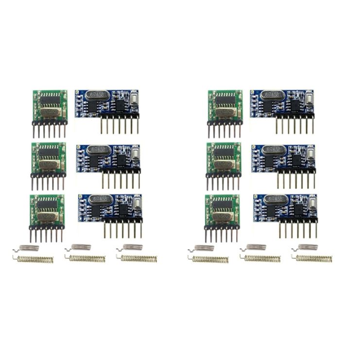 2X Wireless RX480E-4WQB 433Mhz RF Module 3 Sets 4 Channel Output Link ...