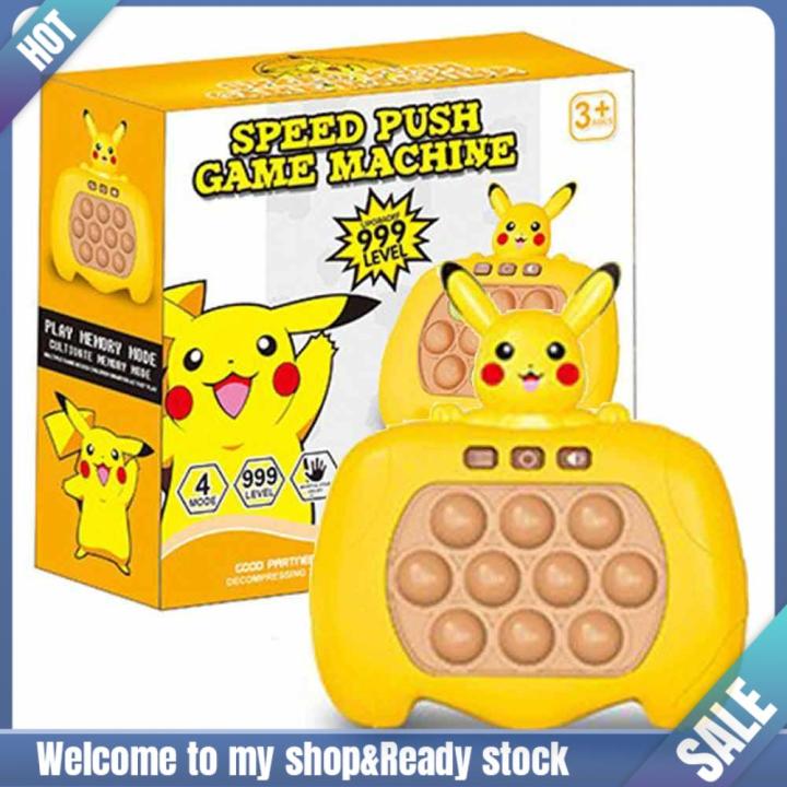 The Pikachu Fast Pace Pop Push it Puzzle Game Controller Sensory Fidget ...