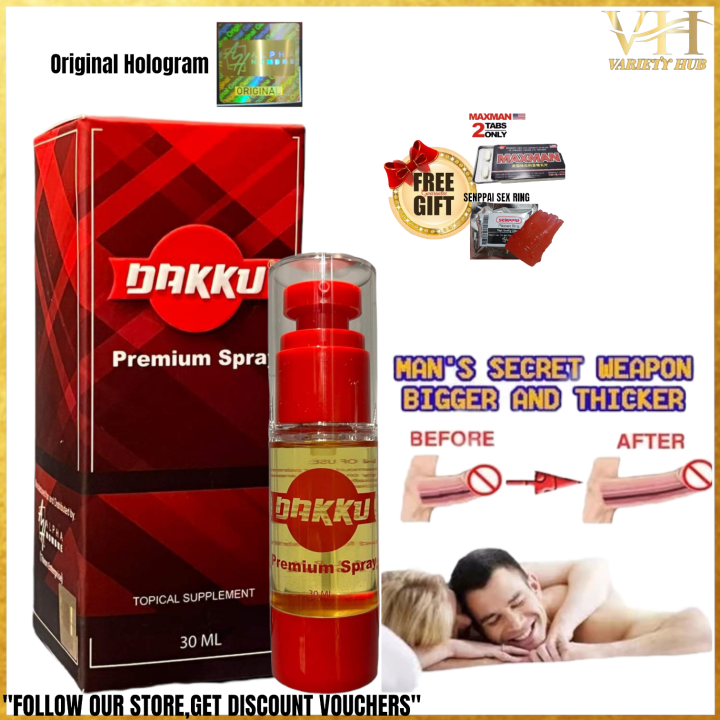 V-Hub ORIGINAL DAKKU Premium Spray Penis Enlarger, penis gel male organ enlarger Authentic ...