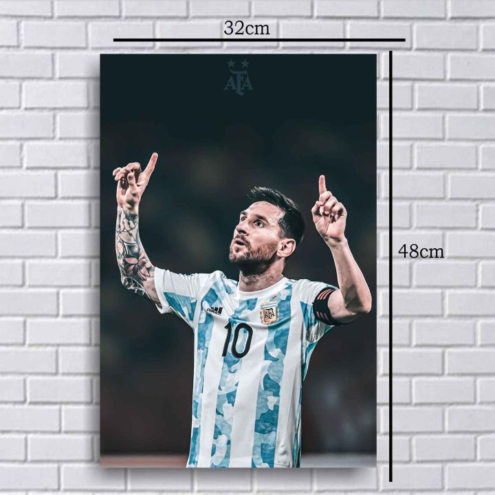 POSTER MESSI LIONEL MESSI / FOTO LEO MESSI SEPAK BOLA FOOTBALL / HIASAN ...
