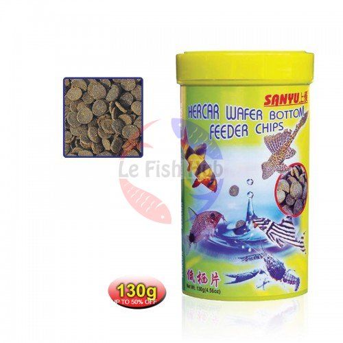 SANYU HERCAR WAFER BOTTOM FEEDER CHIPS 130G SINKING TABLET FISH FOOD ...