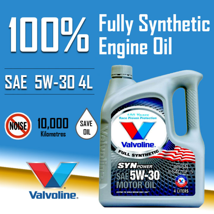 Valvoline Synpower Full Synthetic Motor Oil 5W30 4L SN | Lazada