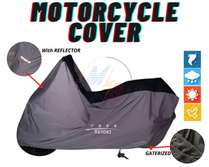 MZ HONDA WAVE110 ALPHA UNIVERSAL AKIOKI 2 TONE MOTORCYCLE COVER PROTECT ...