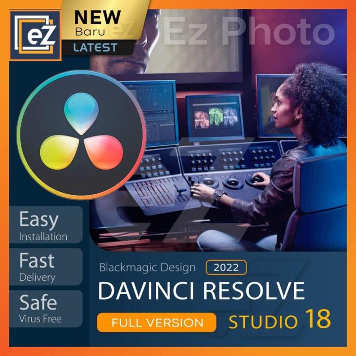 [ Windows] Blackmagic DaVinci Resolve Studio v18 (2022 SEP) - Full Version | Lazada PH