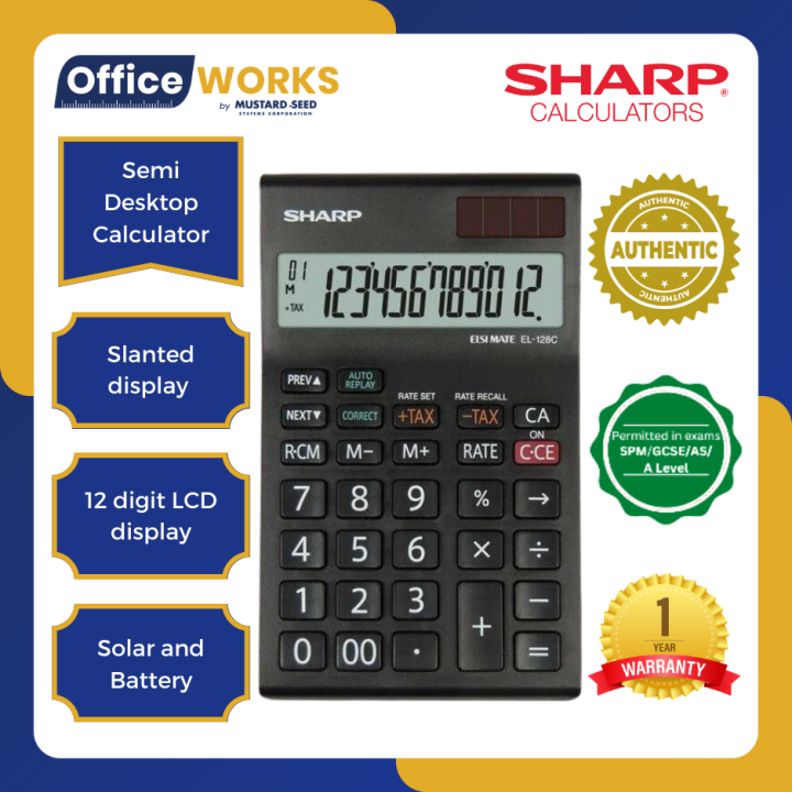 Sharp Semi-Desktop Calculator | Lazada PH