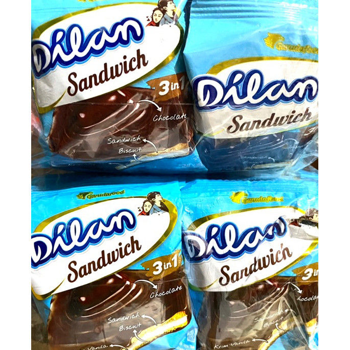 Dilan Biskuit Sandwich Salut Coklat 16 gr RENCENG | Lazada Indonesia