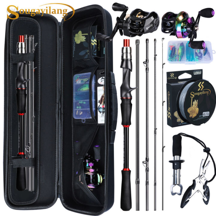 COD Souilang Fishing Set Fishing Full Kit 1.8m Portable Fishing Rod and ...
