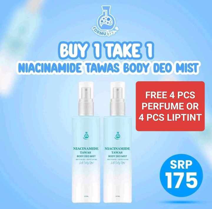 BODY MIST NIACINAMIDE TAWAS DEODORANT 100ML BY FORMULOVE ( BUY 1 TAKE 1) Body Care | Lazada PH