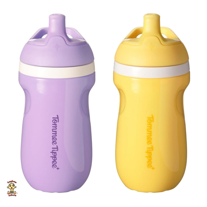 Tommee Tippee Insulated Sippy Cups, Sportee, 12+ months, 9oz, Purple ...