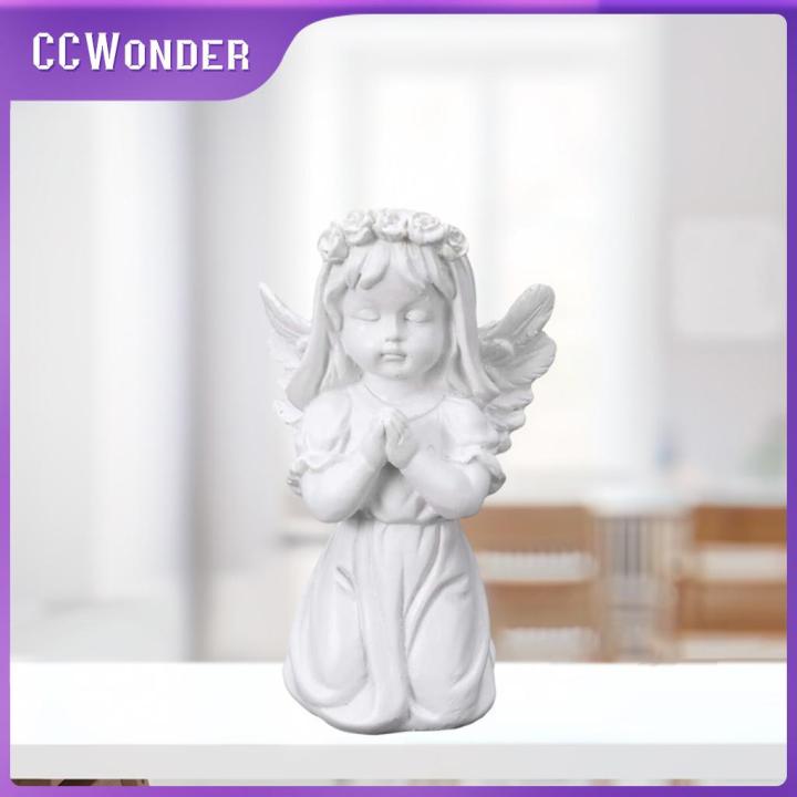 CCWonder European Style White Adorable Cupid Angel Figurine Crafts ...