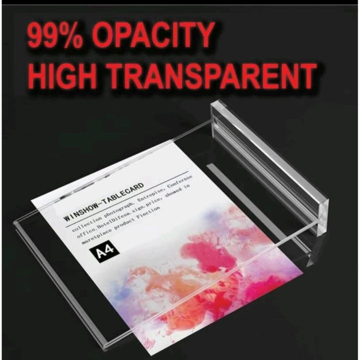 Acrylic Stand A4 Size A5 A6 Size Acrylic T-Shape Display Stand, T Shape ...