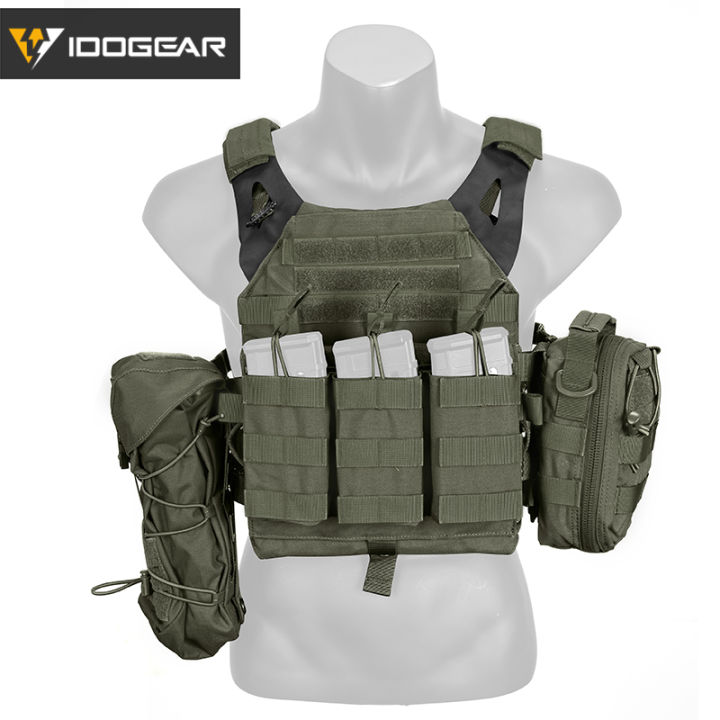 IDOGEAR Tactical JPC 2.0 Vest Set Plate Carrier with 4 Pouches 1164 GP ...