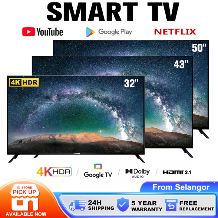Android TV 32 inch smart TV 43 inch LED evision expose 32/43/50 inch with WiFi | Lazada PH