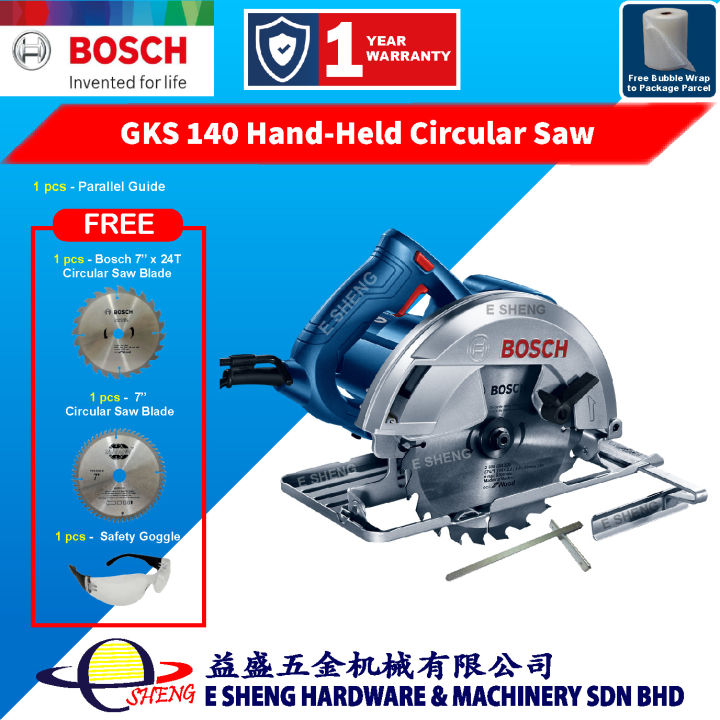 Bosch GKS140 Hand-Held 7'' Circular Saw Professional Replacement For ...