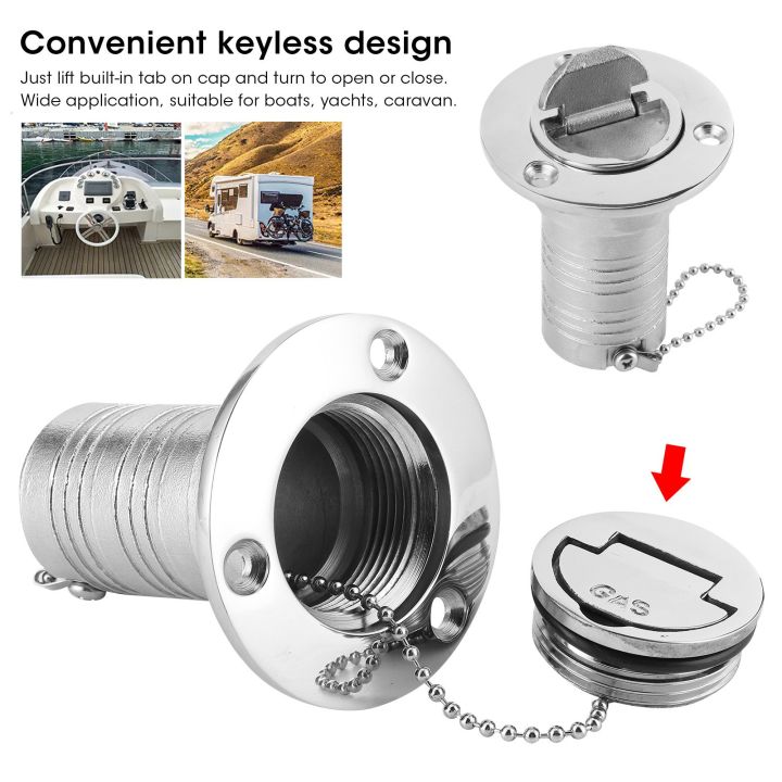 aqxreight Marine Fuel Deck Fill Filler W Keyl Lid 316 Stainl Steel ...