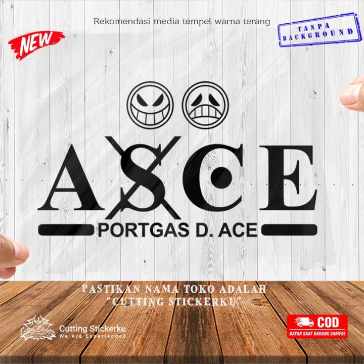 Ace Name Logo Cutting Sticker Variasi Motor Mobil Timbul Keren Nyala ...