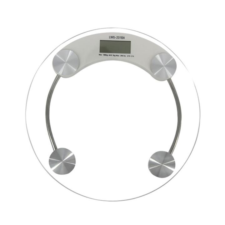 LED Display Weight Round Tempered Glass Weighing Scale | Lazada PH