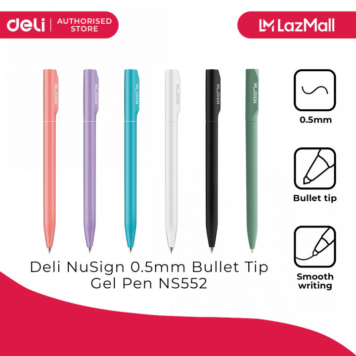 Deli NS552 NuSign 0.5mm Bullet Tip Gel Pen 1PC [79NS552] | Lazada PH