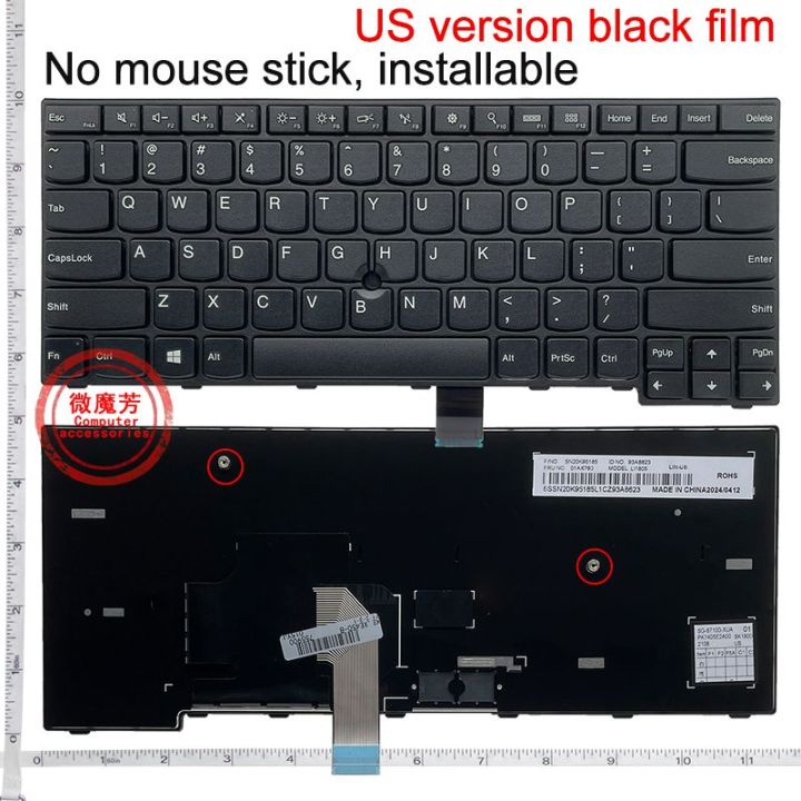 US NEW keyboard For Lenovo Thinkpad E450 E455 E450C W450 E460 E465 English laptop | Lazada PH