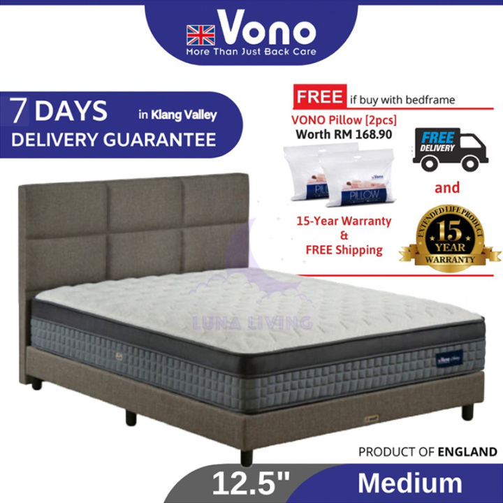 VONO Avery Mattress [100%Authentic] Tilam Queen| King (15 Years ...