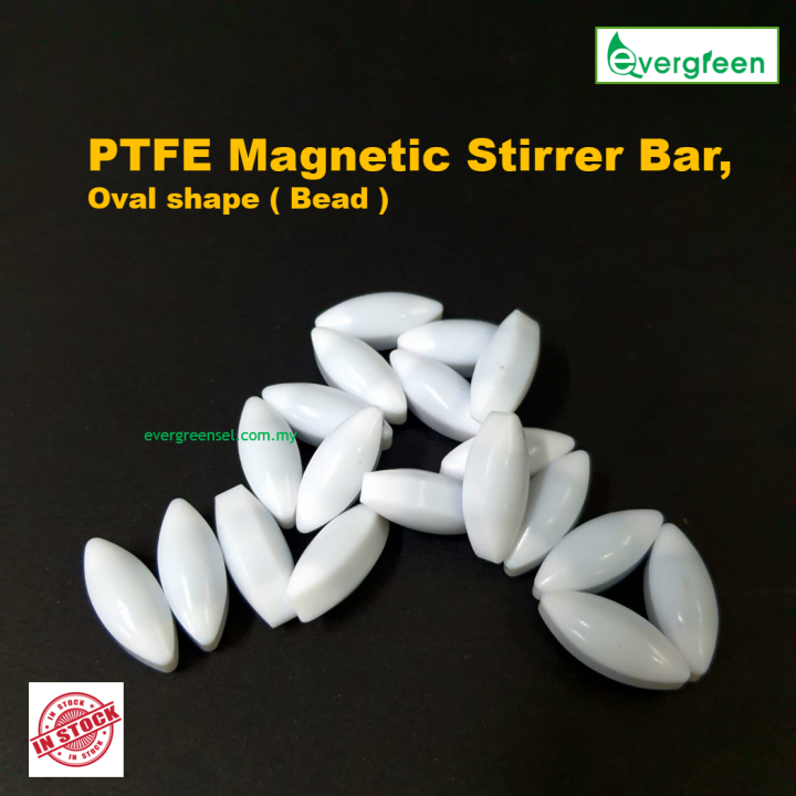 Magnetic Stirrer Bar, PTFE Oval Shape (Bead) in various size | Lazada