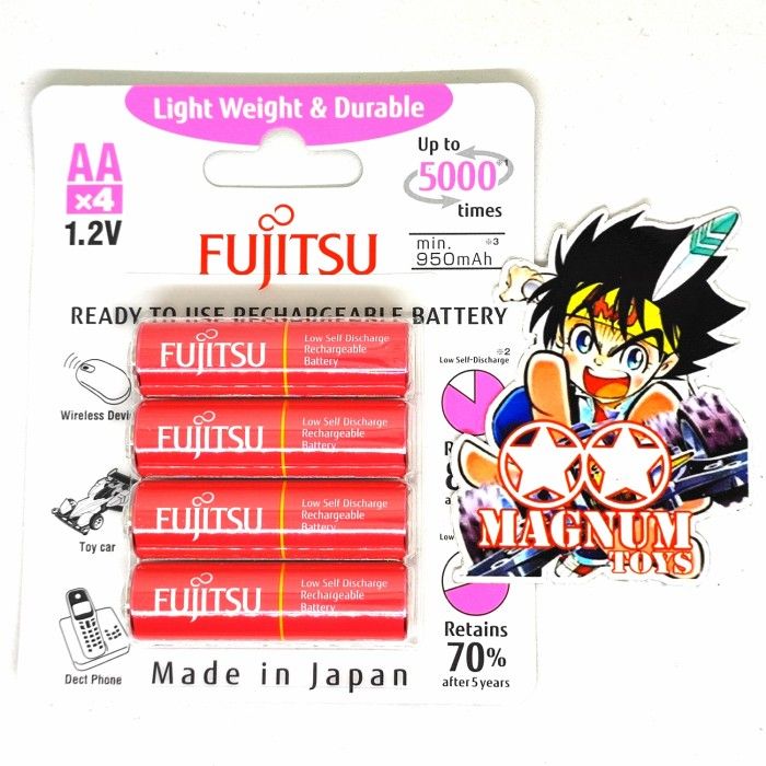 baterai fujitsu AA 950mah HANGER / baterai tamiya ( 4 pcs ) | Lazada ...
