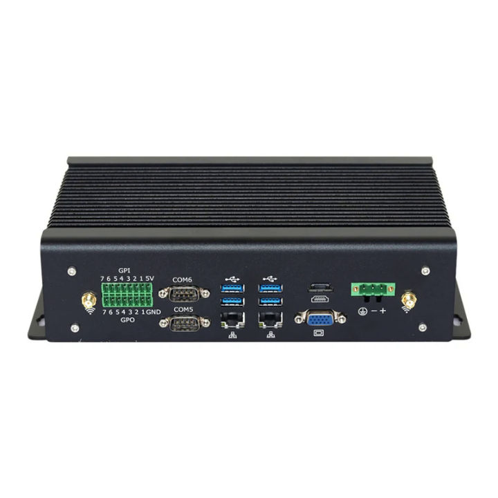 Fanless Industrial Mini PC i7 1165G7 Dual Ethernet GPIO DB9 RS232422485 ...