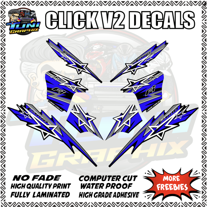 HONDA CLICK V2 VARIO RISING STAR NEW DECALS 2025 | Lazada PH
