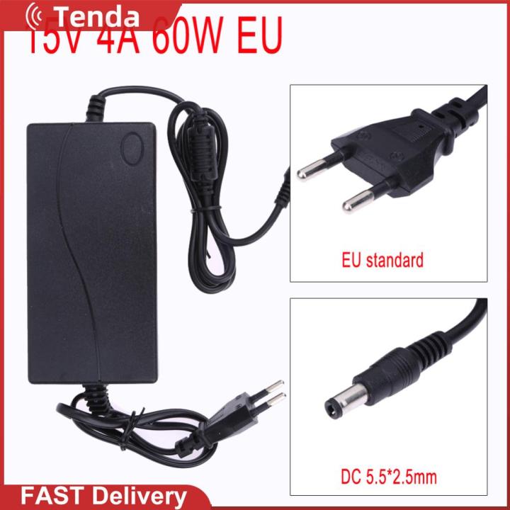 60W AC to DC 15V 4A Power Supply Adapter Short Circuit Overload ...