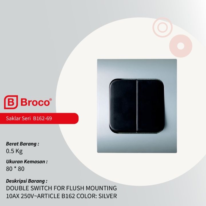 BROCO INTEGRA Saklar Seri B162-69 | Lazada Indonesia