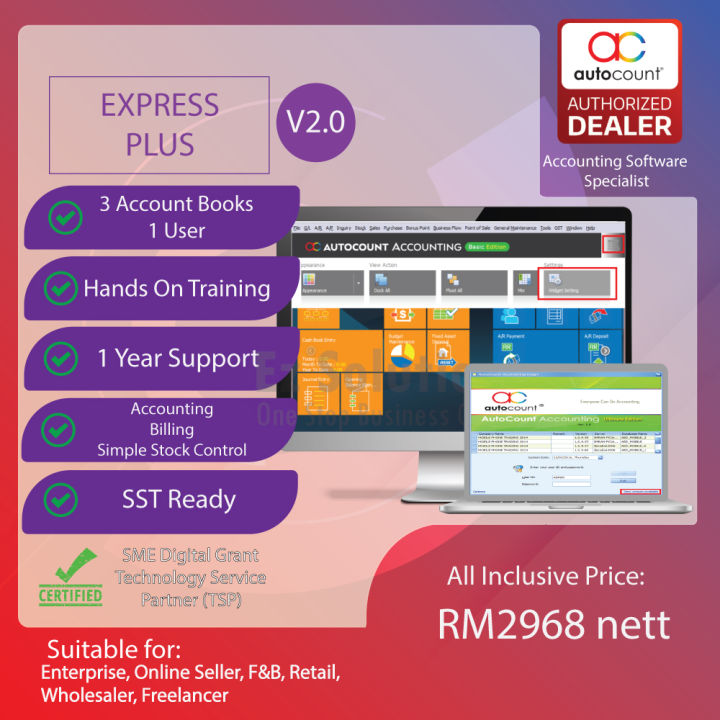 AutoCount Accounting Software Express Plus V2: Accounting, Billing ...