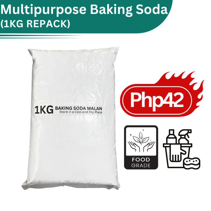 Baking Soda 1kg Sodium Bicarbonate Food Grade Malan Expiry: 2025| Multi ...