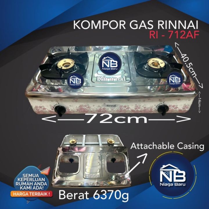 Ri-712 AF Kompor Gas Rinnai 2 Tungku | Lazada Indonesia