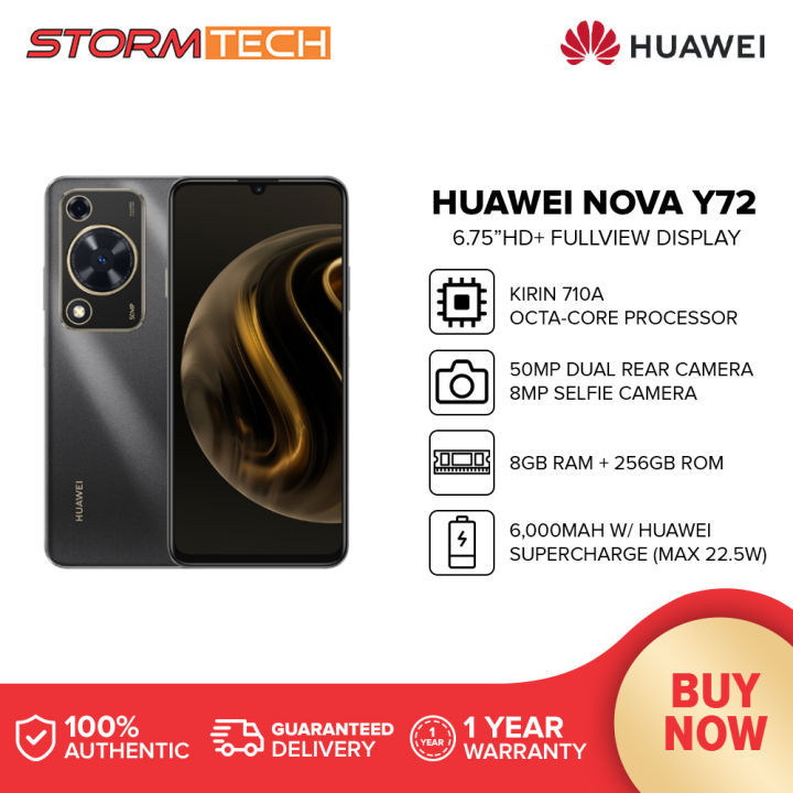 Huawei Nova Y72 Smartphone | 8GB RAM + 256GB ROM | Snapdragon 680 | 6. ...