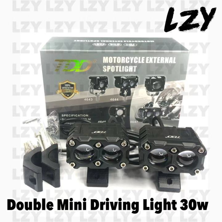 TDD Original 30W Double Lamp Mini Driving Light Led Headlight Bulb Dual ...