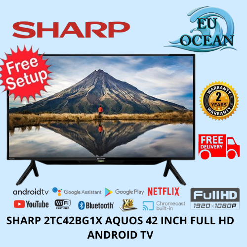 SHARP 2TC42BG1X AQUOS 42 INCH FULL HD ANDROID TV | Lazada