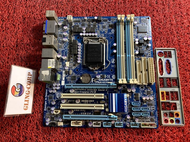 LGA1156 MAINBOARD GIGABYTE RAM 4 SLOT mATX - หลายรุ่น / H55M / | Lazada ...