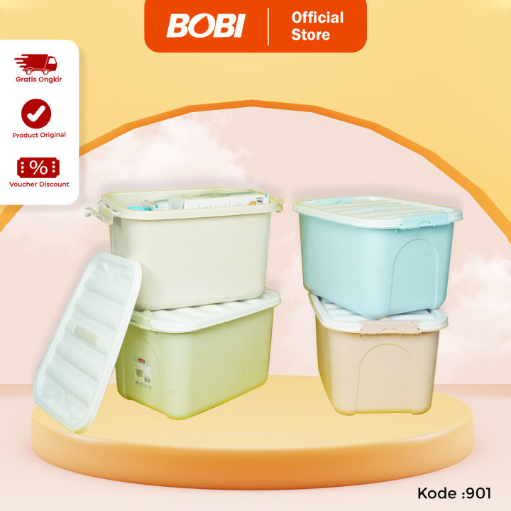 BOBI Box Kontainer Plastik Kecil Kotak Penyimpanan Serbaguna 901 Small ...